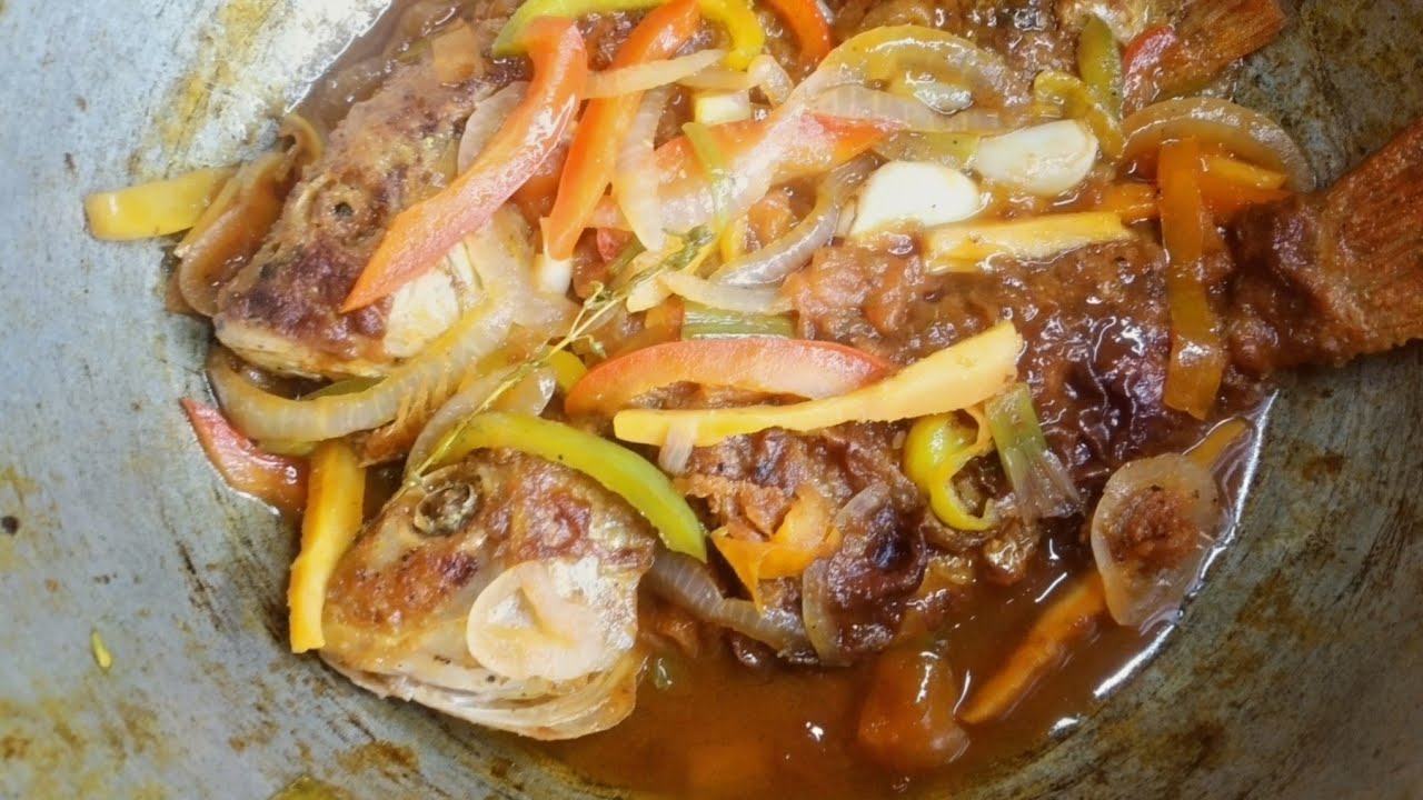Jamaican Brown Stew Whole Fish|| Snapper Fish - YouTube