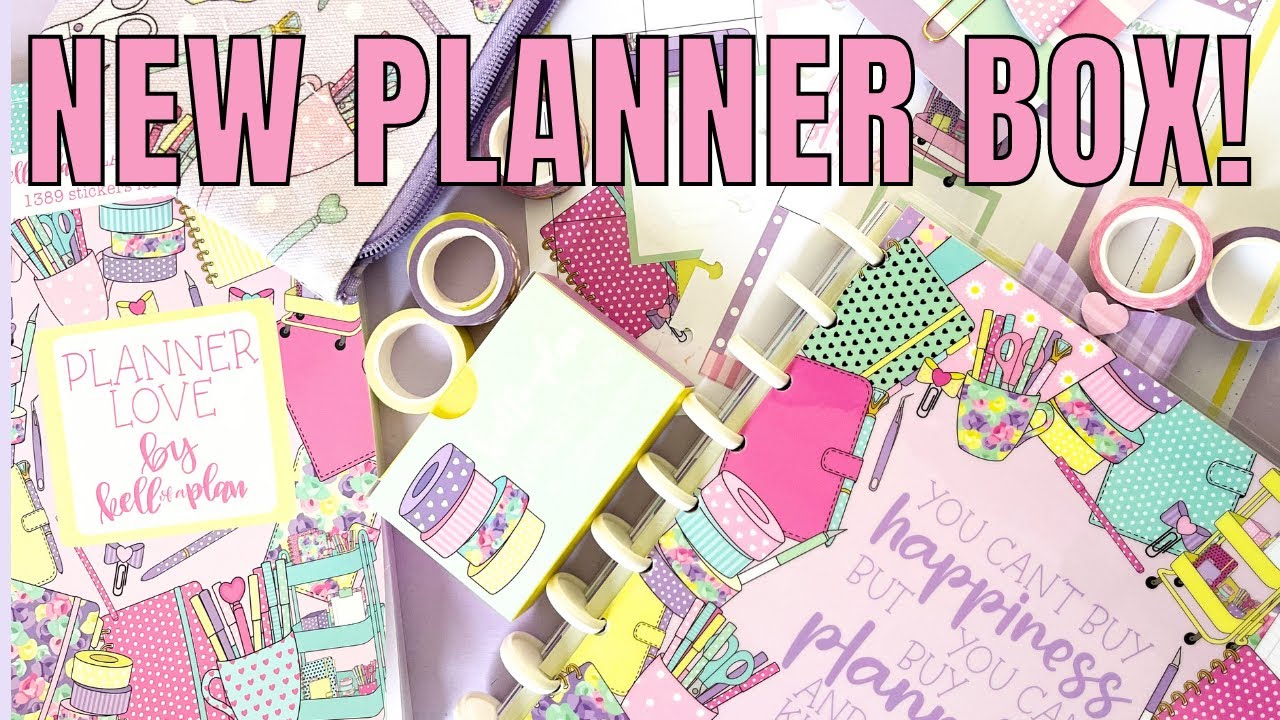 NEW Kellofaplan Planner Box Unboxing & Plan With Me | Undated Planner, Washi, Planner ...