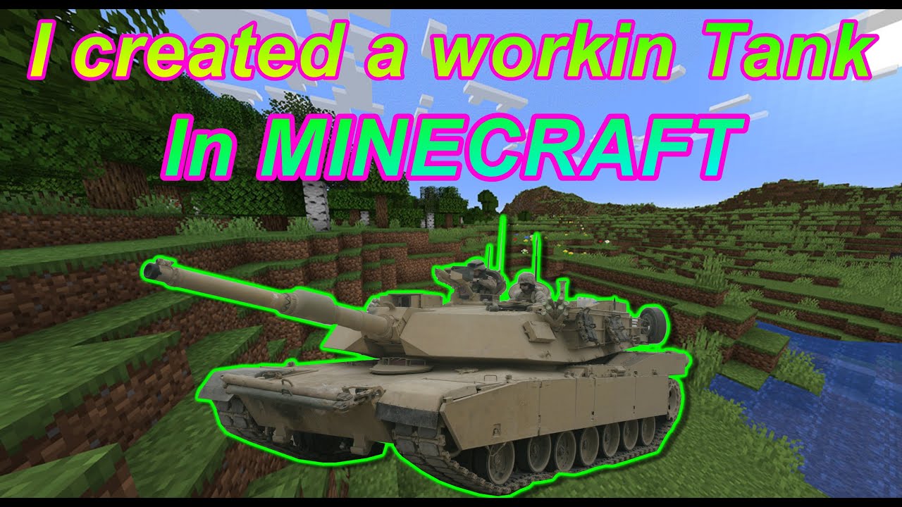 I BUILT A FULLY FUNCTIONING TANK IN MINECRAFT WITH THE CREATE MOD ...