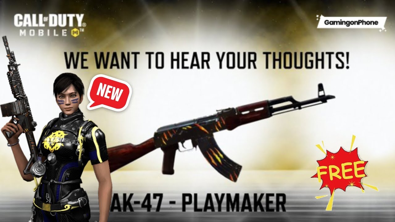 *NEW* AK-47 Playmaker skin Free. - YouTube