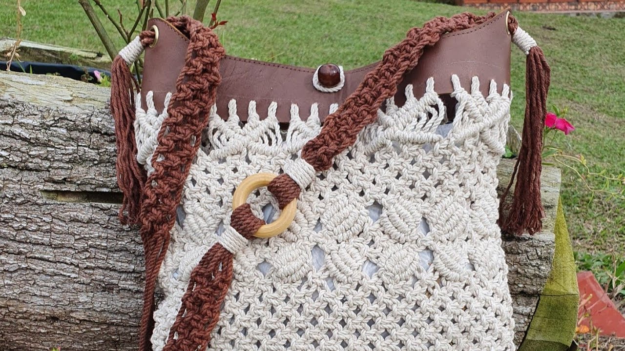 Bolso macrame - YouTube