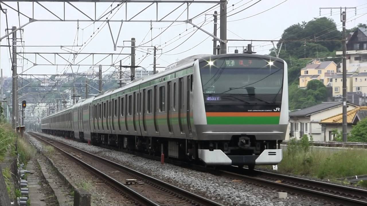 JR東日本 湘南新宿ライン（宇都宮線-横須賀線） E233系3000番台+E231系1000番台 - YouTube