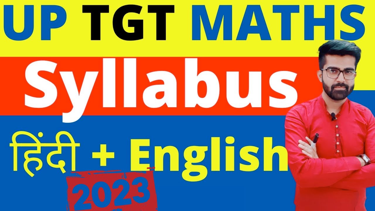 UP TGT MATHS 2022 Syllabus English + हिंदी Both Language | How To ...
