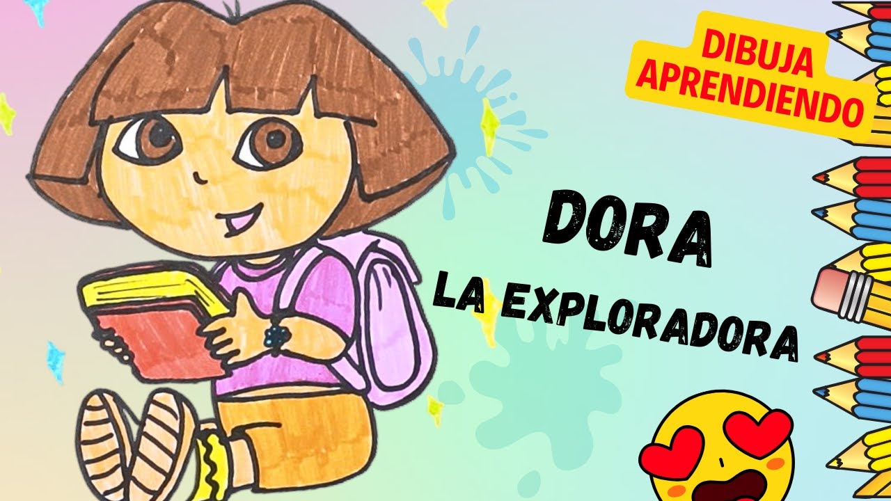 DORA LA EXPLORADORA vuelta al COLE 👧🏽🎒🎨 Aprendiendo INGLES para Niños ...