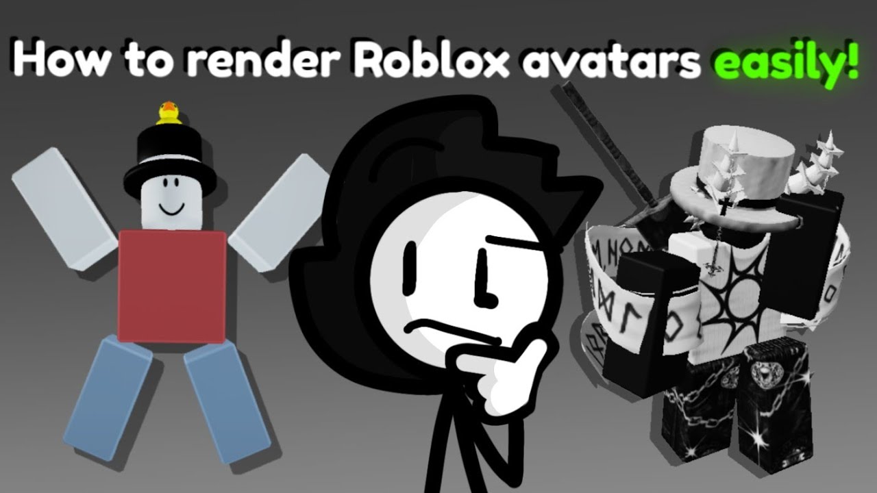 How to render your Roblox avatar easily! | Step by step tutorial! - YouTube
