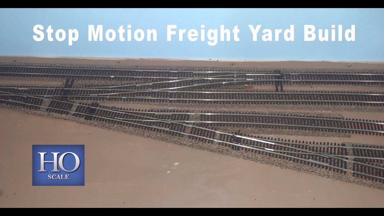 Stop Motion Freight Yard Build in HO Scale - YouTube