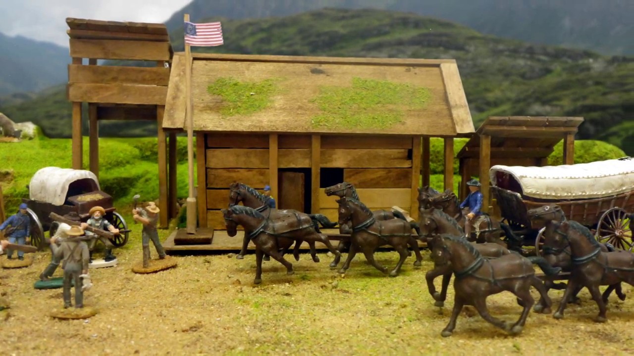 Western Diorama Modellbau US Fort Wild West Dioramenbau - YouTube