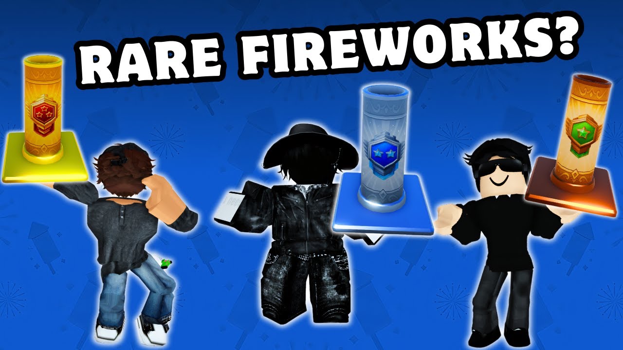 Showing 3 RARE FIREWORKS IN ROBLOX!! (Fireworks Playground) - YouTube