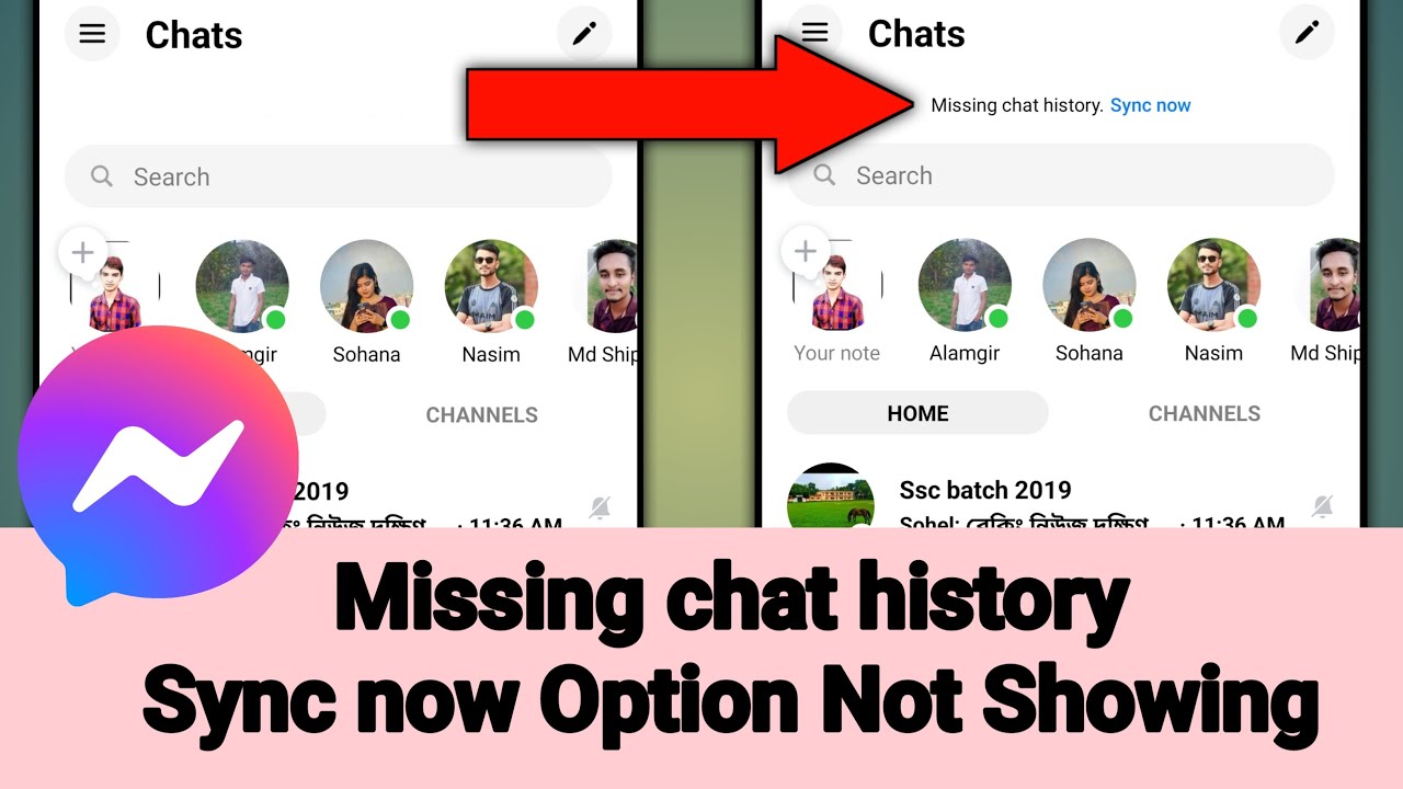 How To Fix Missing chat history Sync now Option Not Showing On ...