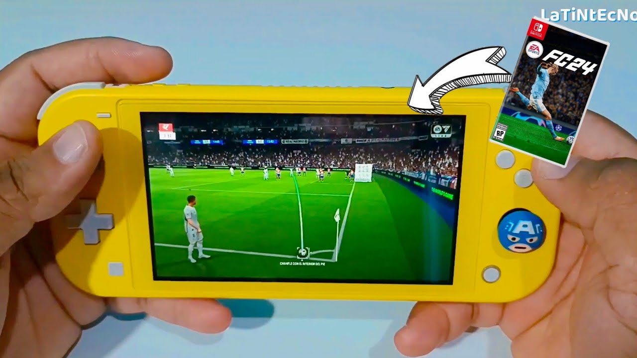 FC 24 EN NINTENDO SWITCH LITE GAMEPLAY RENDIMIENTO ACTÚAL - YouTube