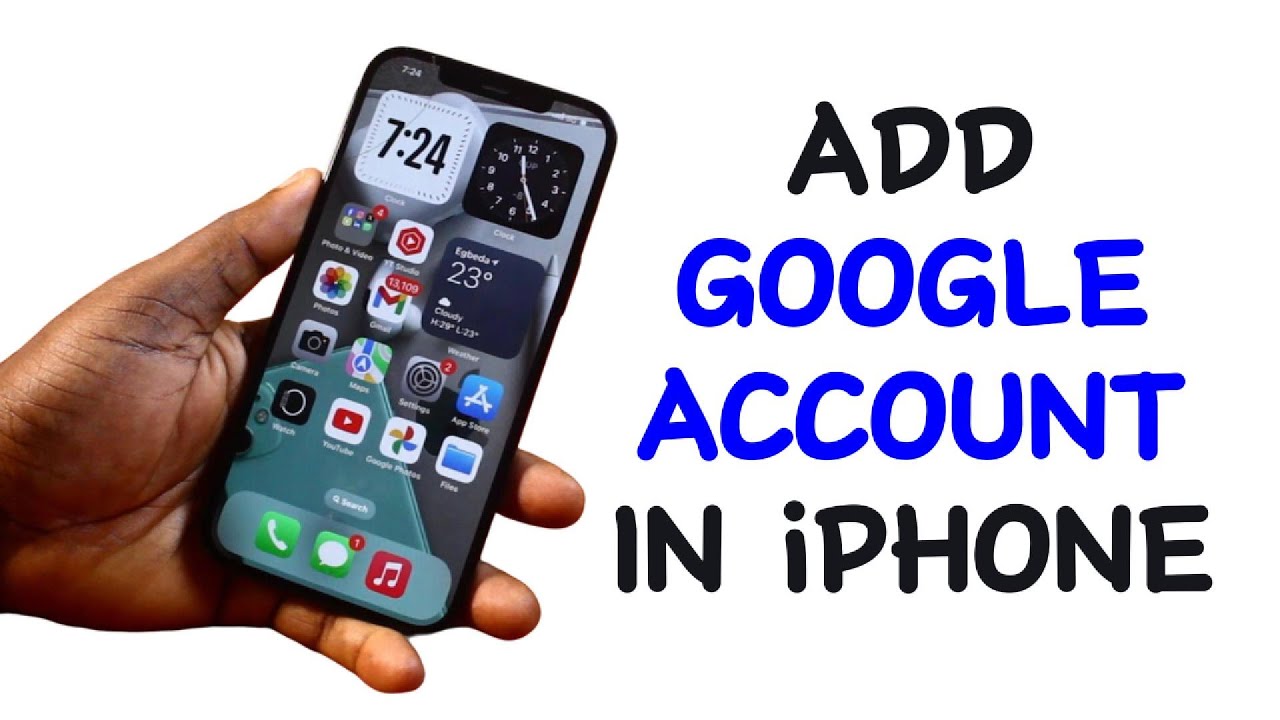 How to Add Google Account in iPhone - YouTube
