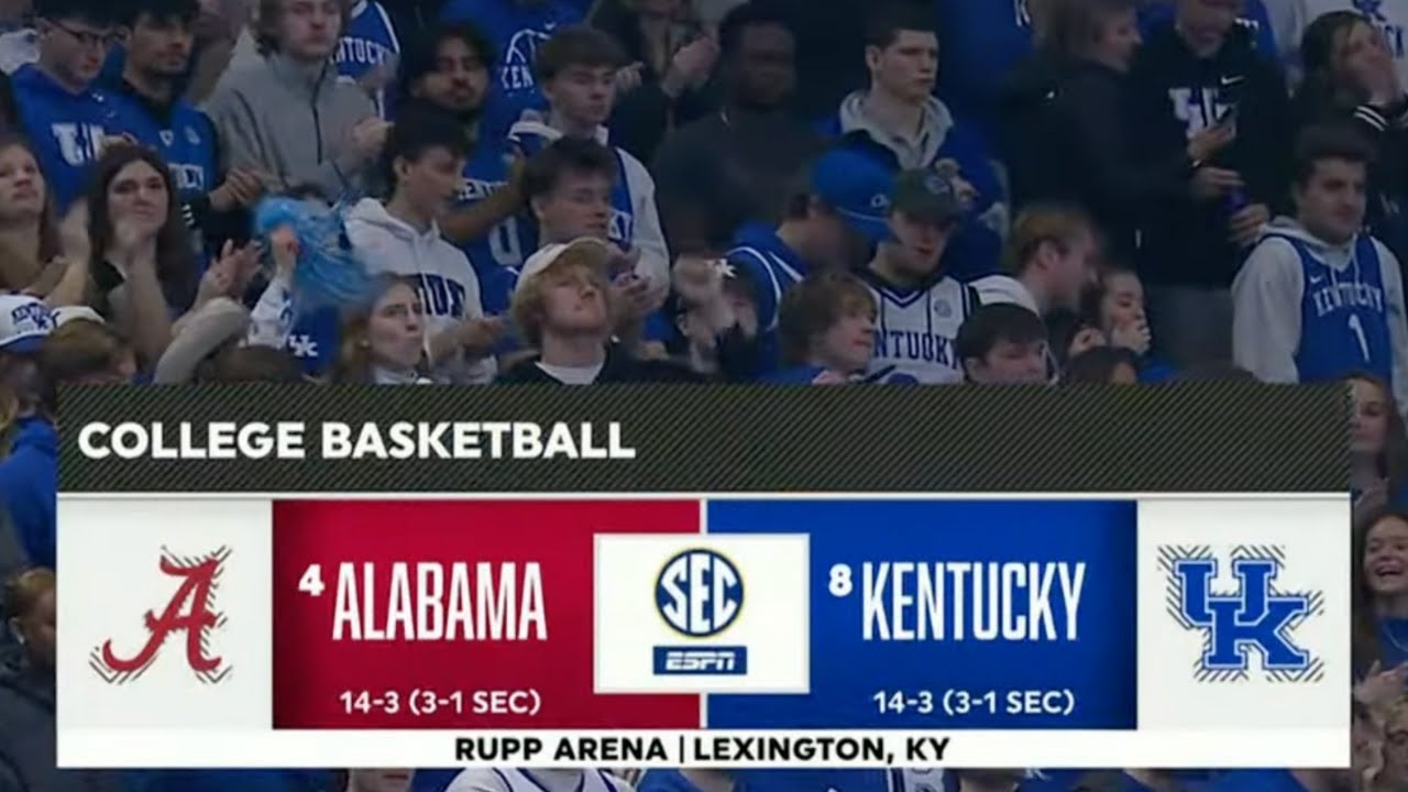 #8 Kentucky vs #4 Alabama Basketball Highlights (1/18/2025) - YouTube
