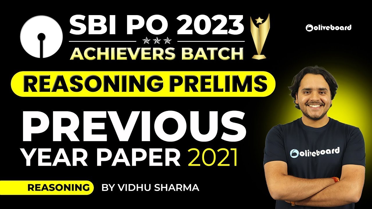 SBI PO Pre Reasoning Previous Year Question Paper 2021 | 🏆Achievers ...