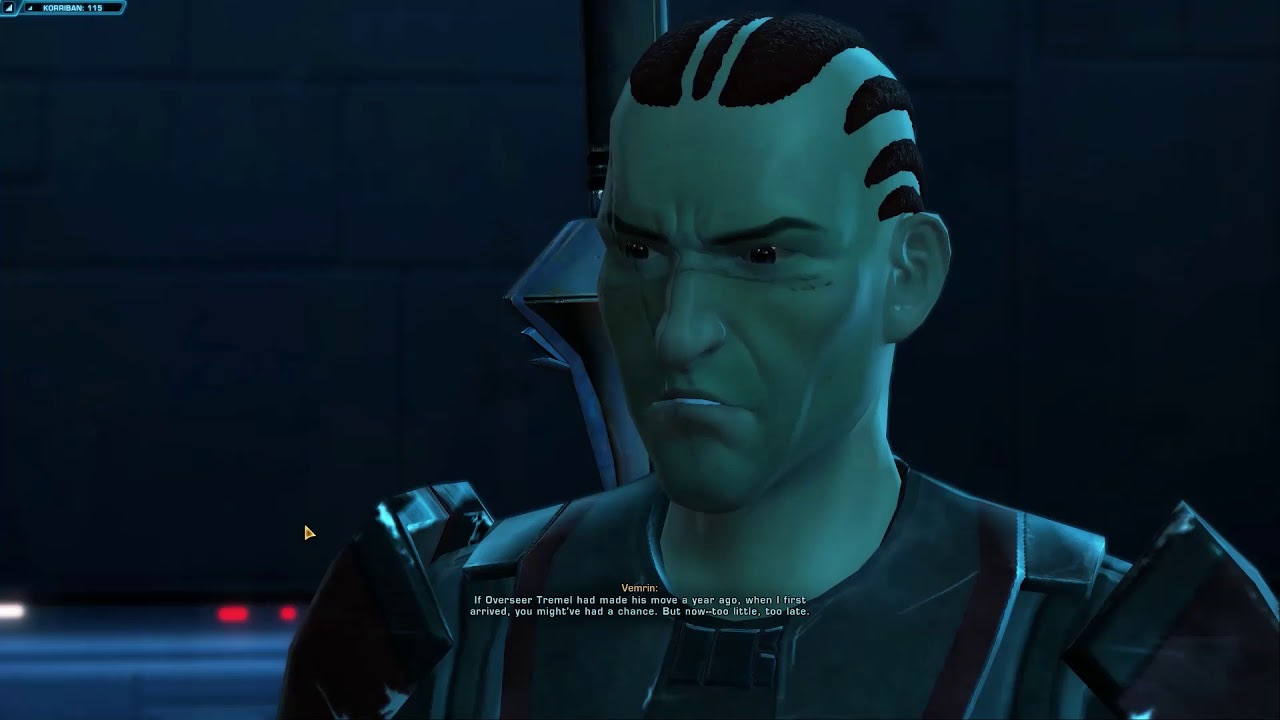 SWTOR Sith Warrior Dark Side Nautolan Korriban - YouTube