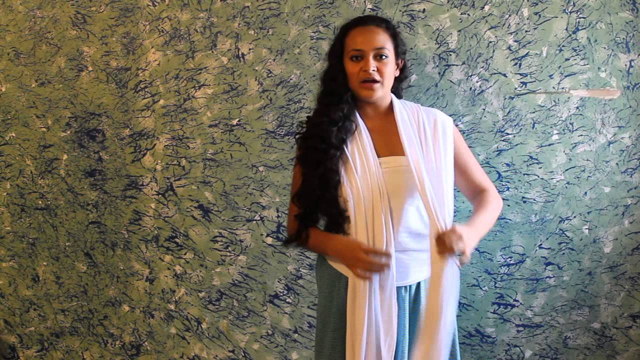 El rebozo de Adela tutorial cruz al frente - YouTube