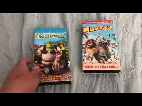 Shrek 2 2004 VHS and Madagascar 2005 VHS - YouTube
