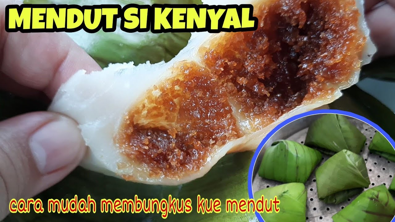 KUE MENDUT KENYAL || Indonesian Traditional Chewy Cake aka Mendut - YouTube