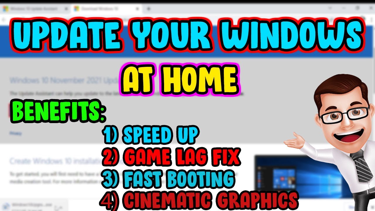 Make Your Computer / Laptop Fast By Updating Windows At Home 2022 ll ...