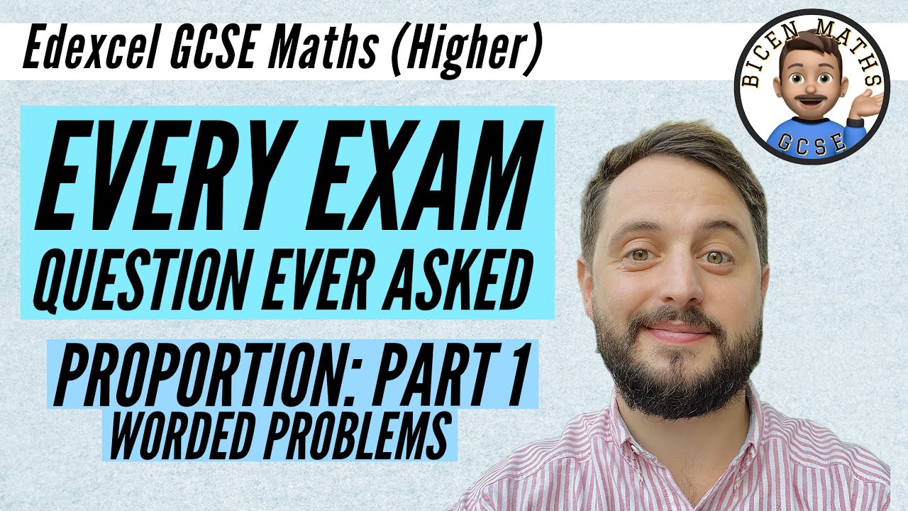 Every exam question ever asked… Proportion 1 (worded) // [Edexcel GCSE ...