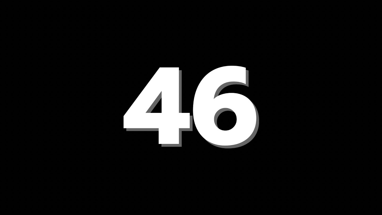 46 Second Countdown Timer With Sound Effect - YouTube