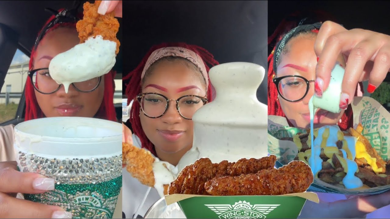 ASMR | Eating Wingstop 🪽 🍗 - YouTube