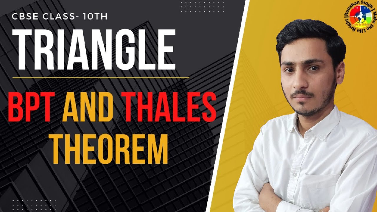 BPT Theorem Class 10 | Thales Theorem Class 10 | Theorem 6.1 Class 10 ...
