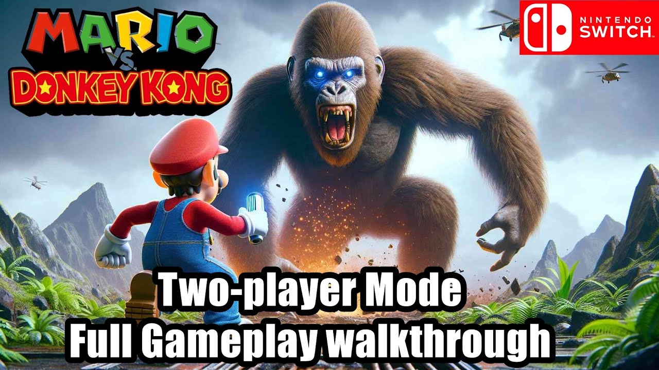 Two-Player Mode FULL Main Story Walkthrough Mario Vs Donkey Kong ...