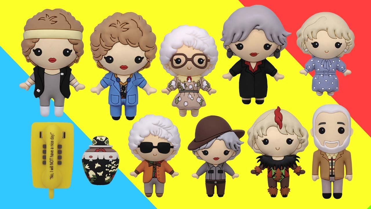 Golden Girls Series 2 Figural Keychains Review - YouTube