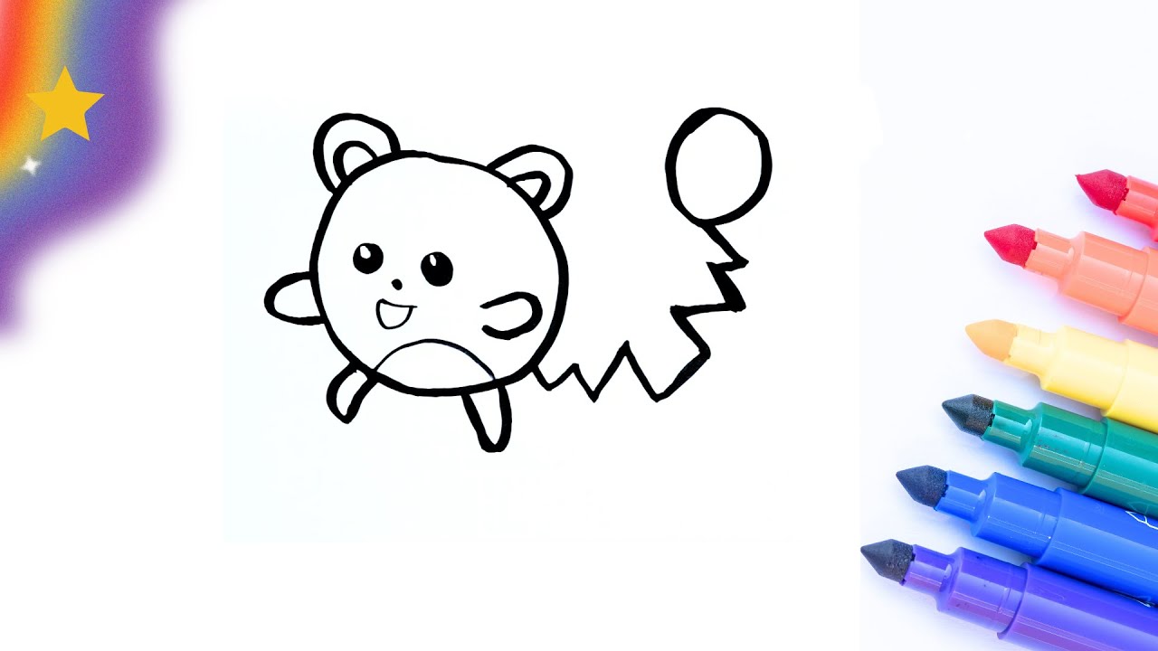 How To Draw Marill Pokémon | Easy Drawing For Kids | Asma Art - YouTube