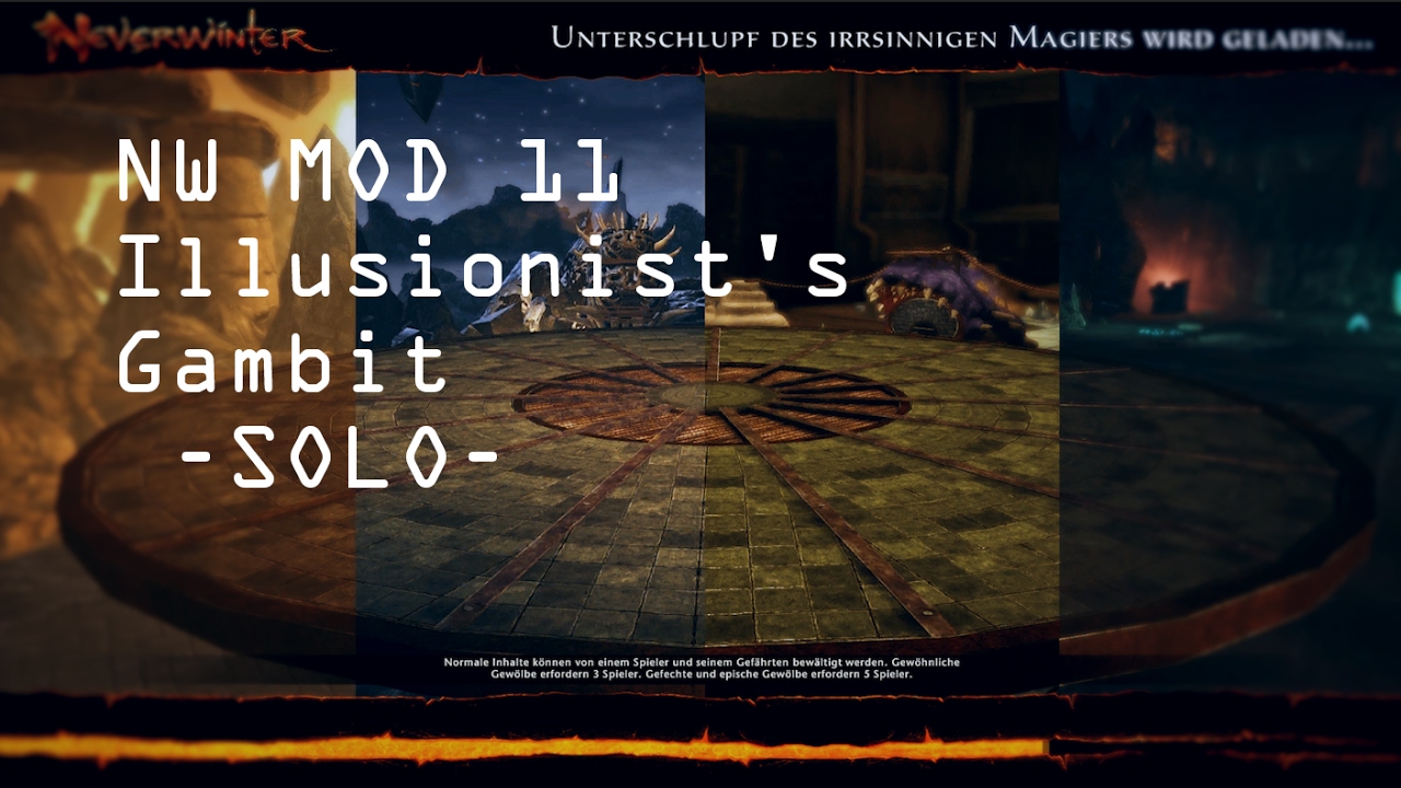 Neverwinter MOD 11: Illusionist's Gambit | Master | SOLO - YouTube