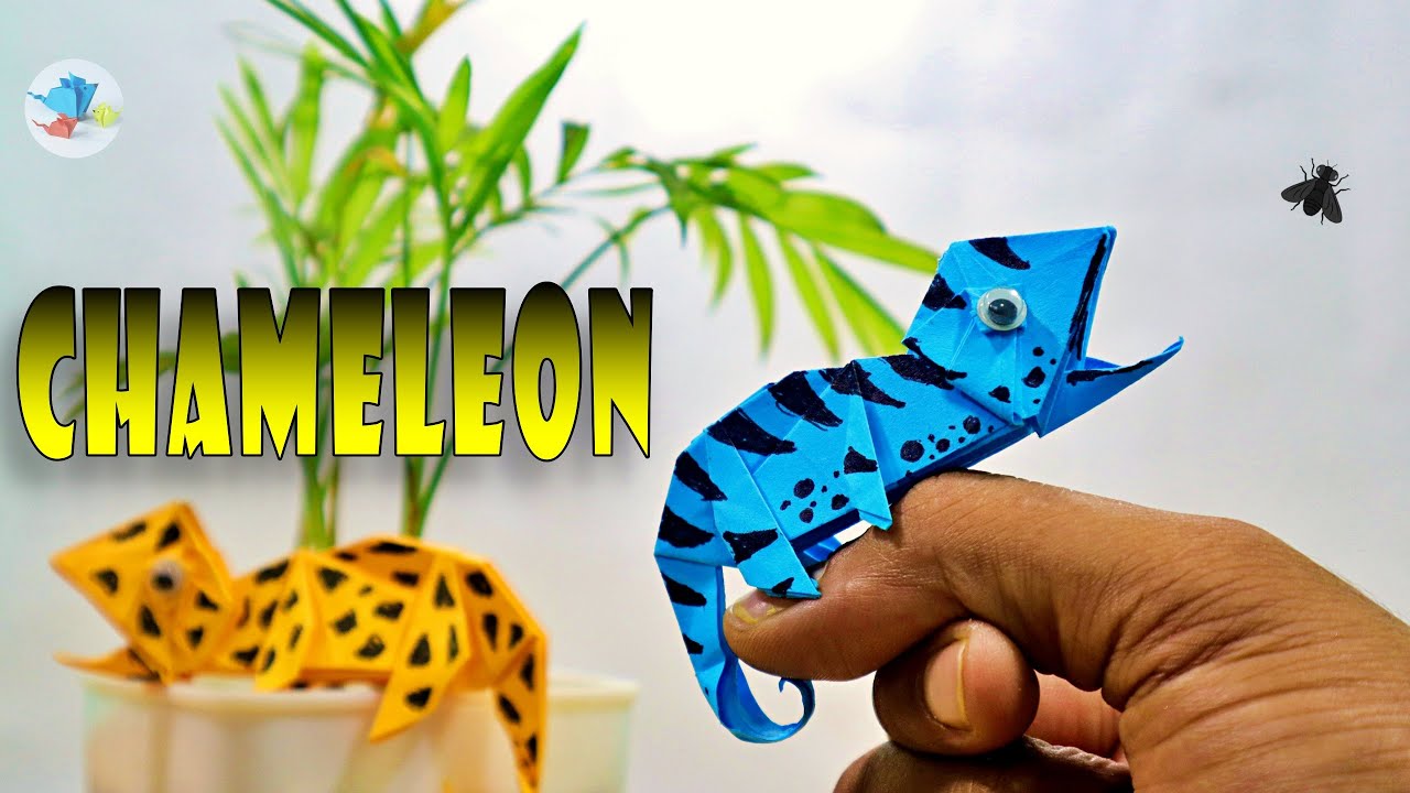 Incredible Paper Chameleon Craft: Step-by-Step Tutorial | paper ...
