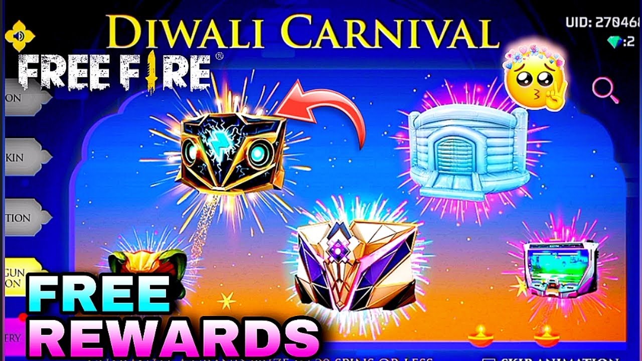 FREE FIRE DIWALI CARNIVAL EVENT| FF DIWALI EVENT| FREE FIRE NEW EVENT ...