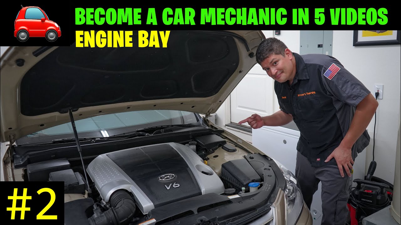 How Become a Car Mechanic in 5 Videos - Video 2 - Engine Bay - YouTube