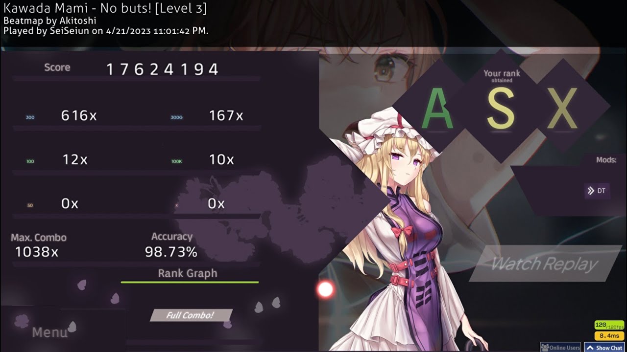 「osu!」No buts! [Level 3] (Akitoshi) DT 149pp FC - YouTube