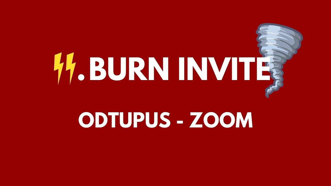 II. BURN INVITE ODTUPUS - ZOOM - YouTube