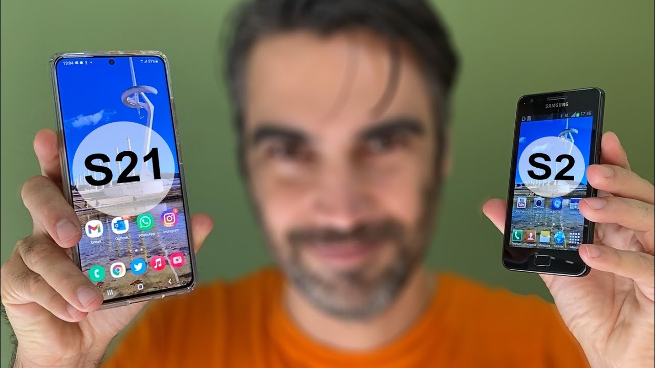 Samsung Galaxy S2 vs Galaxy S21 Ultra | La Maquina del Tiempo - YouTube