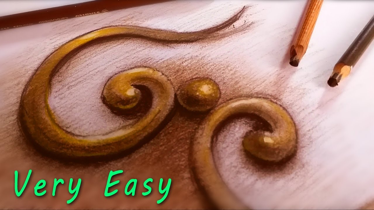 Ornamental Design: (Step-by-step) - 3d drawing easy - YouTube