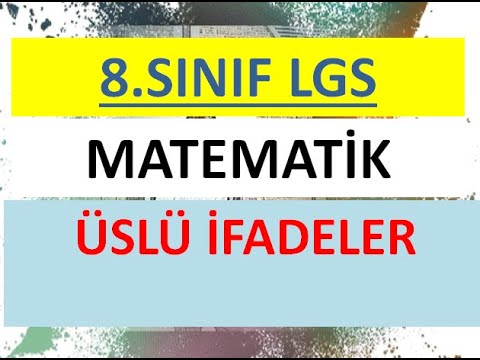 Üslü İfadeler | 8.Sınıf