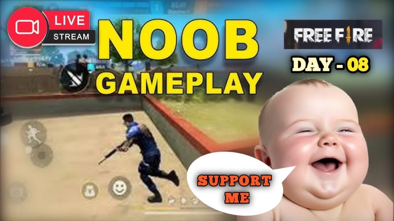 🛑 NOOB PLAYED FREE FIRE LIVE STREAMING 🔥🔥 ALL MODE GAME PLAY ️ TOUFIK KI FUN - YouTube