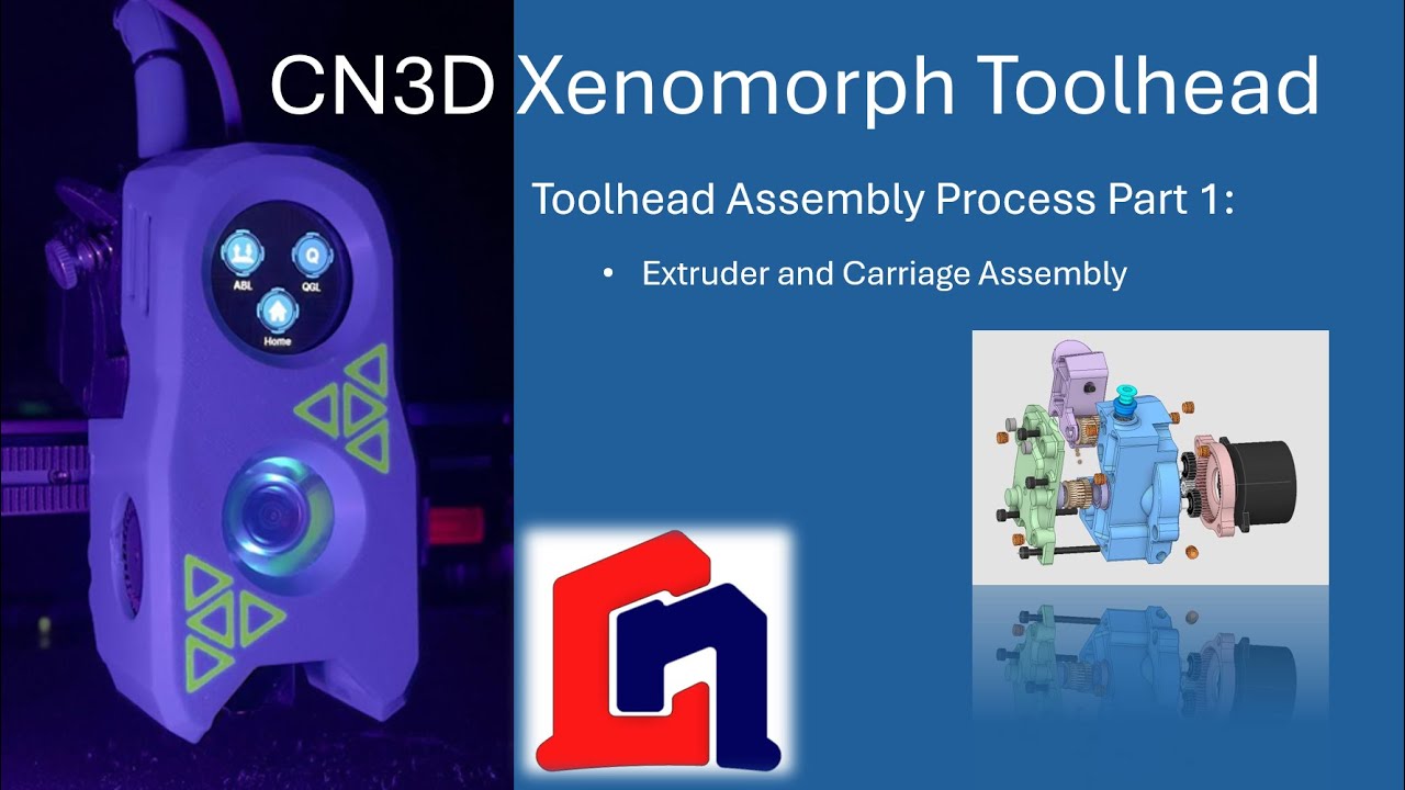CN3D Xenomorph Extruder and X Carriage Assembly - YouTube