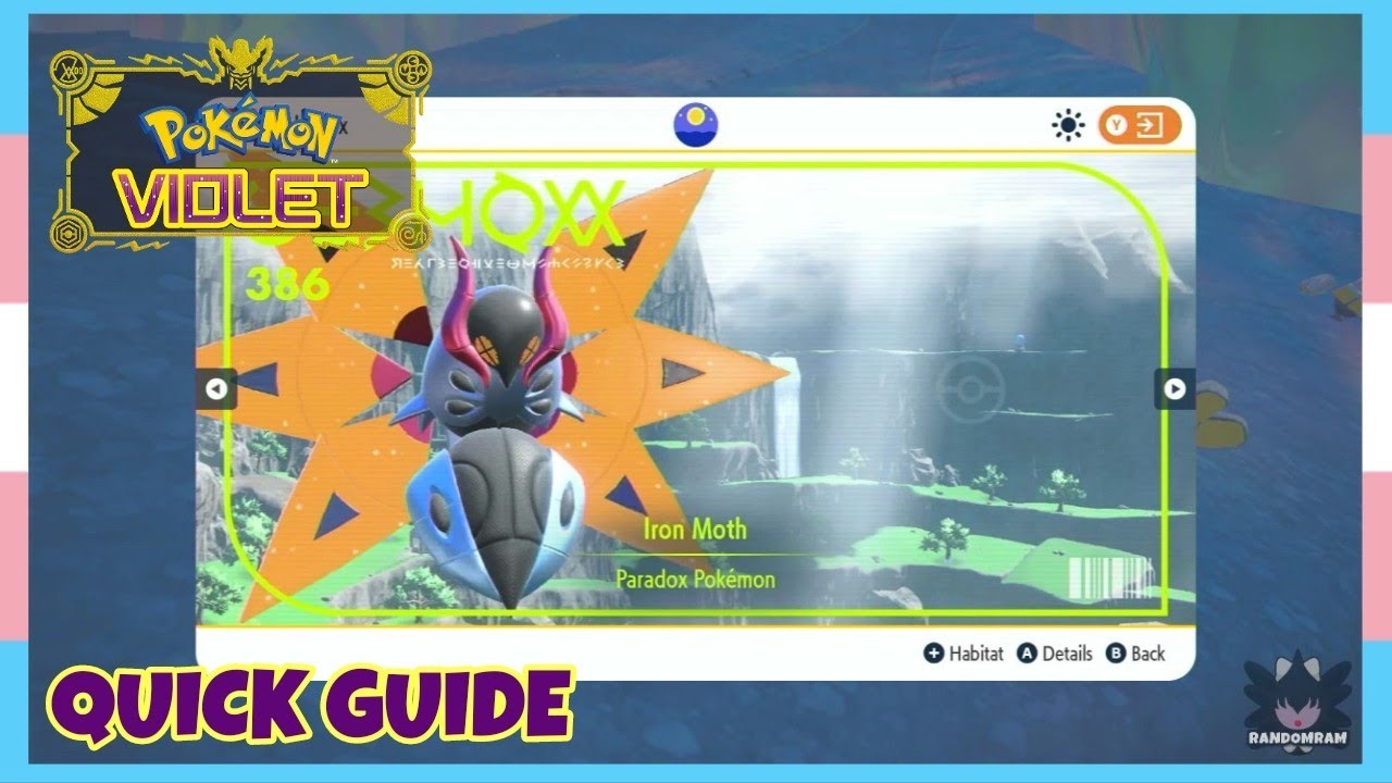 Where To Catch *Paradox Future Volcarona* Iron Moth In Pokemon Scarlet ...