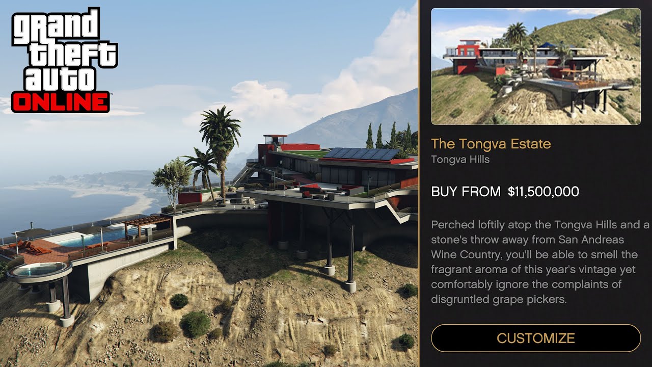 GTA Online - The Tongva Estate (Devin Weston) [4K] Buying The New ...