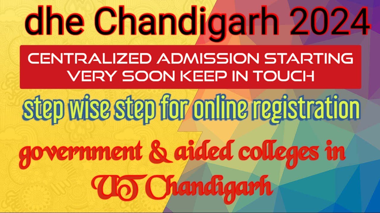 for admission in Government & aided colleges in UT CHANDIGARH Contact ...