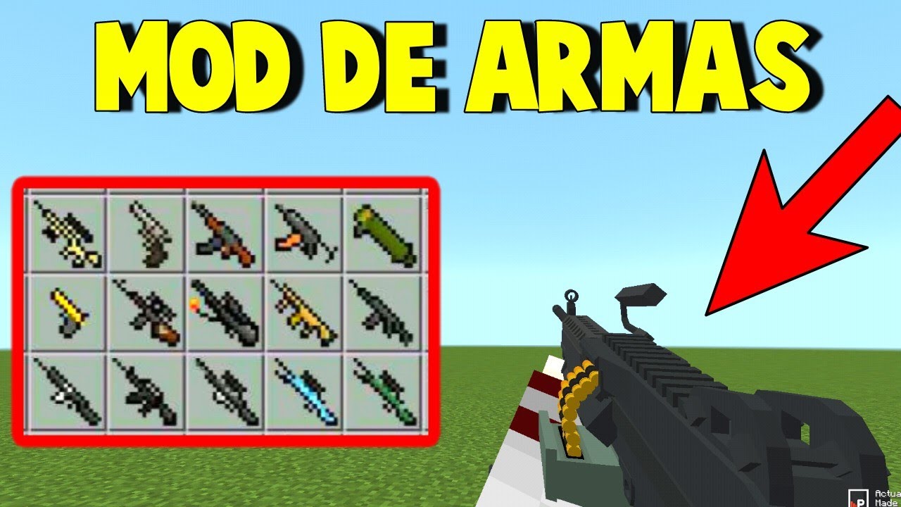 Como Instalar Mod En Craftsman Actualizado | Mod De Armas - YouTube