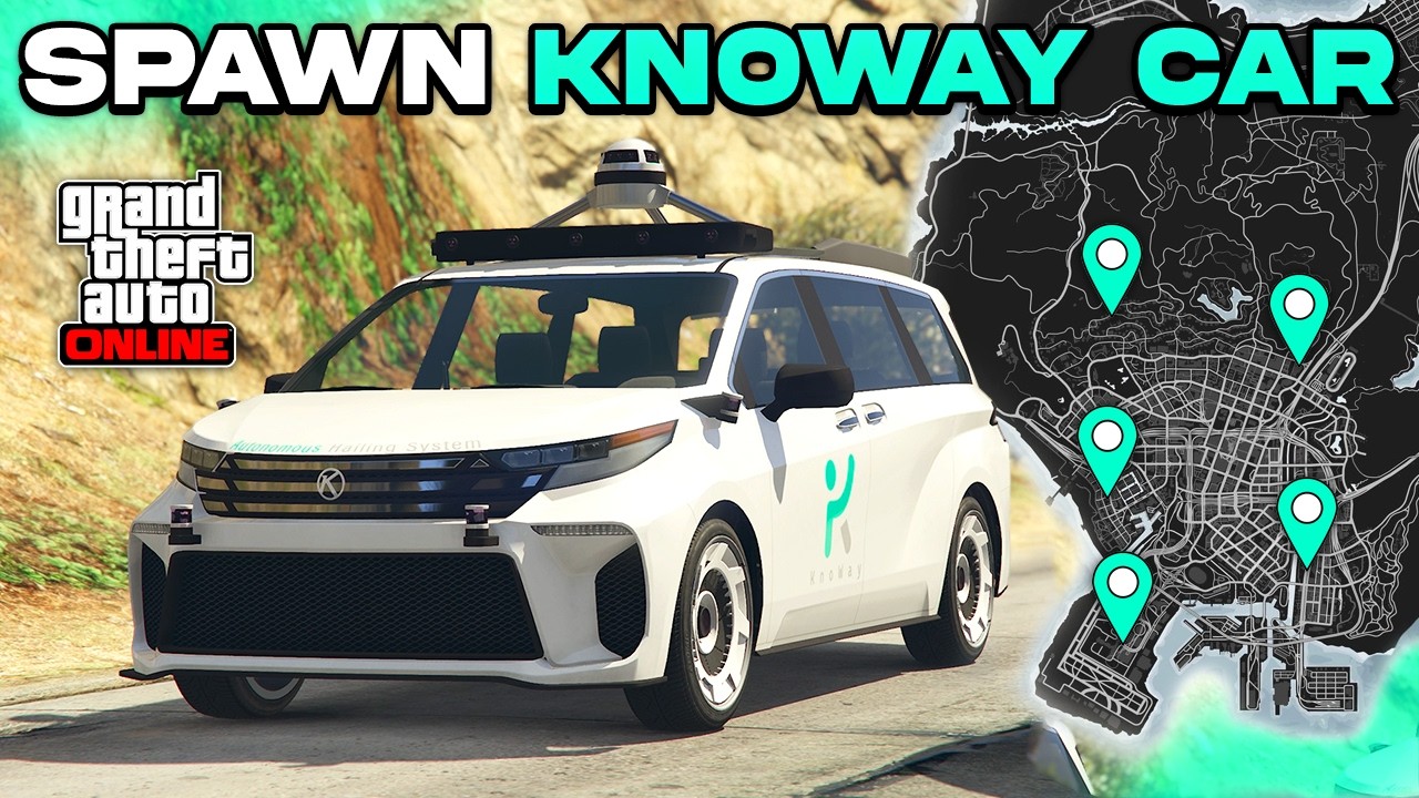 ALL SPAWN LOCATIONS For The NEW Self Driving Taxi in GTA Online! - YouTube