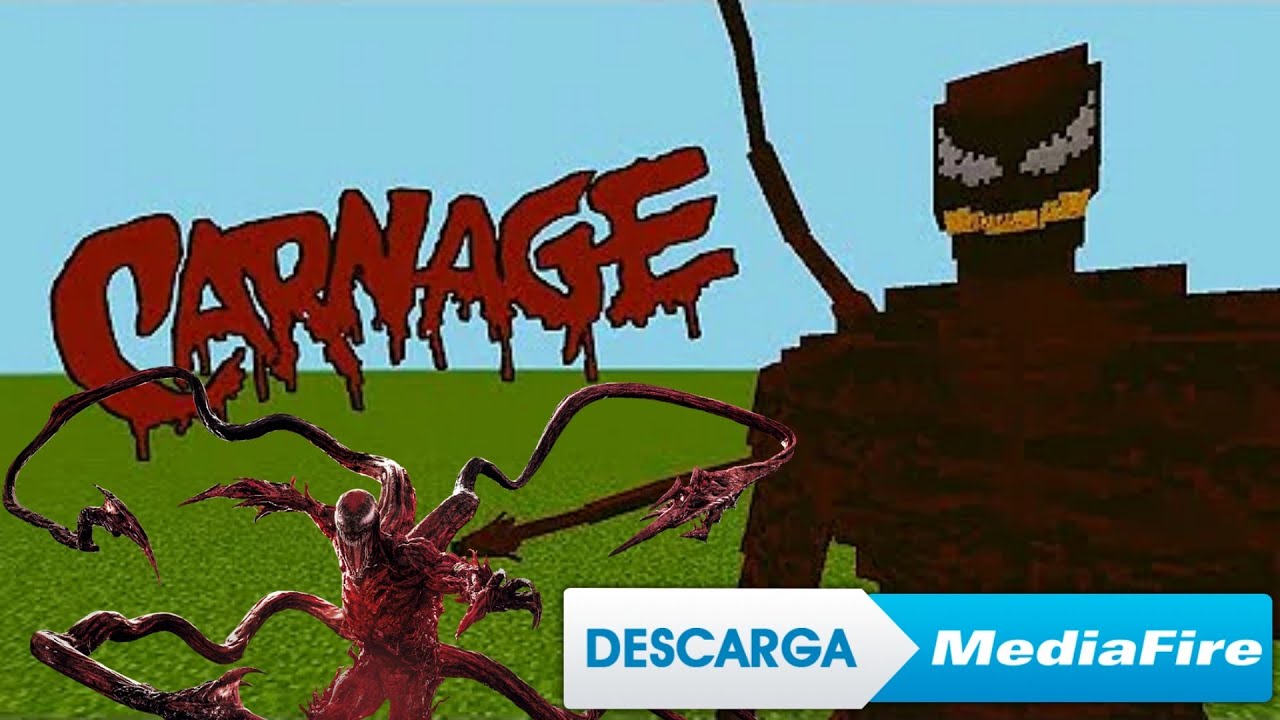 MOD CARNAGE MINECRAFT PE || CARNAGE ADDON MCPE | MOD VENOM - YouTube