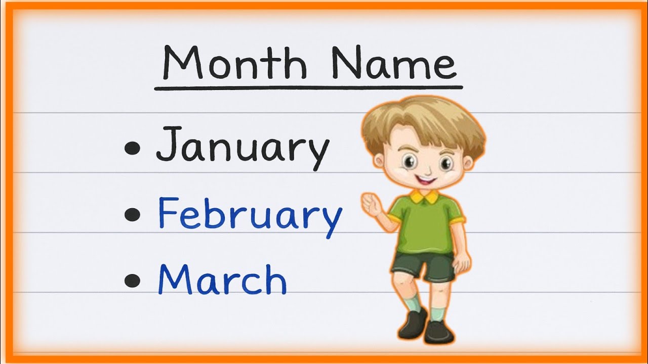 January February Month Name | Name Of Twelve Months | January, February ...