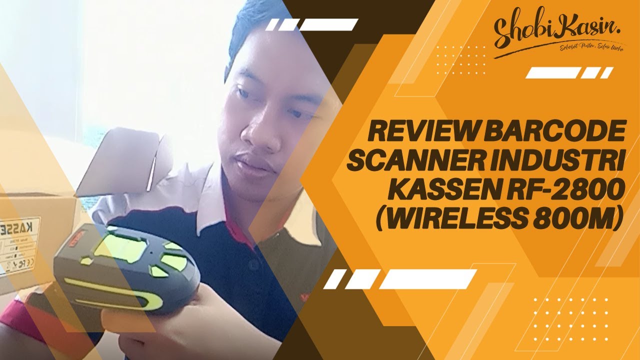 BARCODE SCANNER WIRELESS UNTUK INDUSTRI KASSEN RF-2800 | REVIEW - YouTube