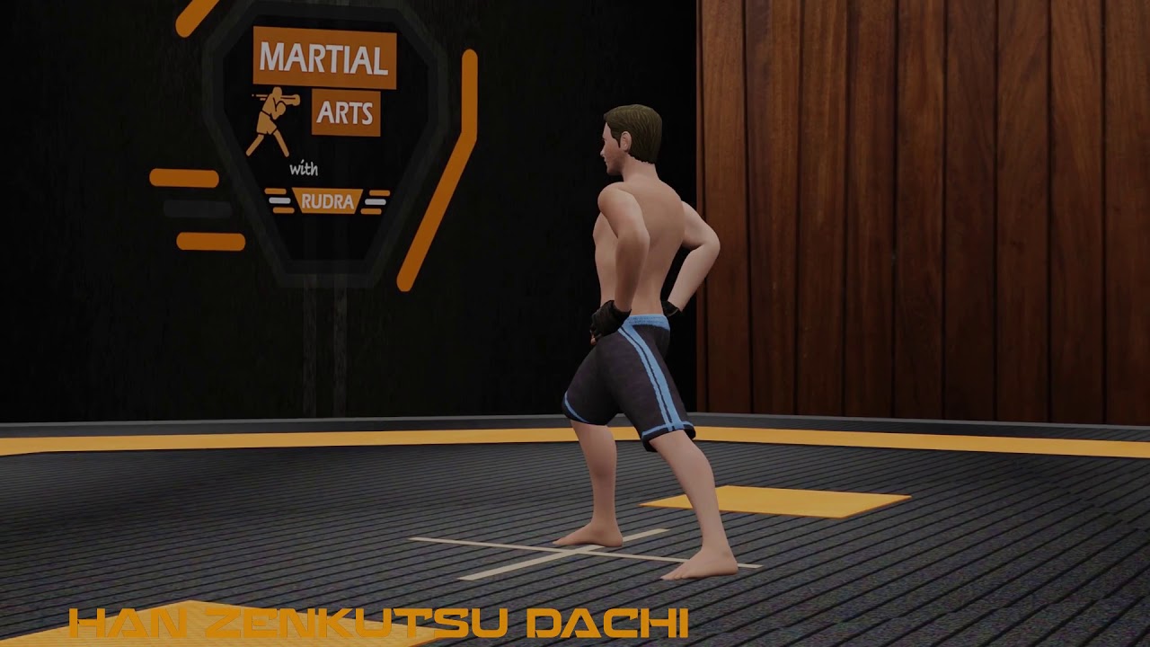 Karate Stances - Han Zenkutsu dachi - Goju Ryu - YouTube