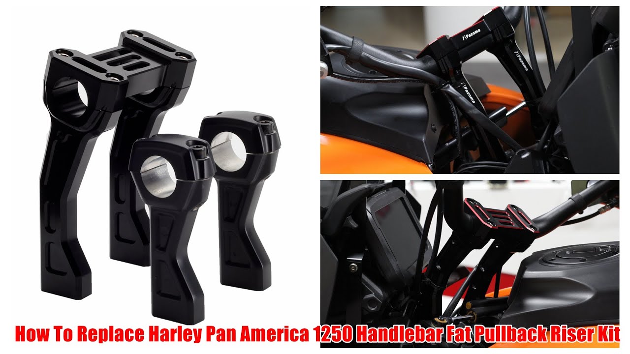How To Install Harley Pan America 1250 Fat Pullback Risers Offset ...